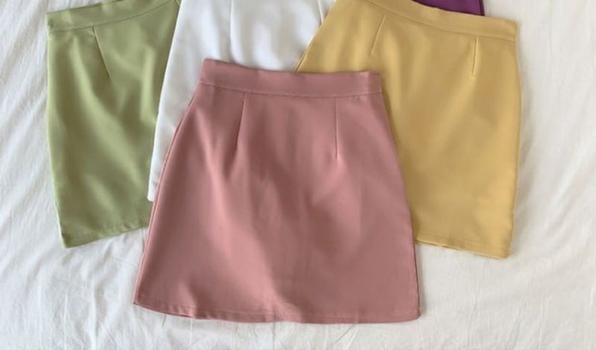 ANORA Plain A-Line Skirt | YesStyle