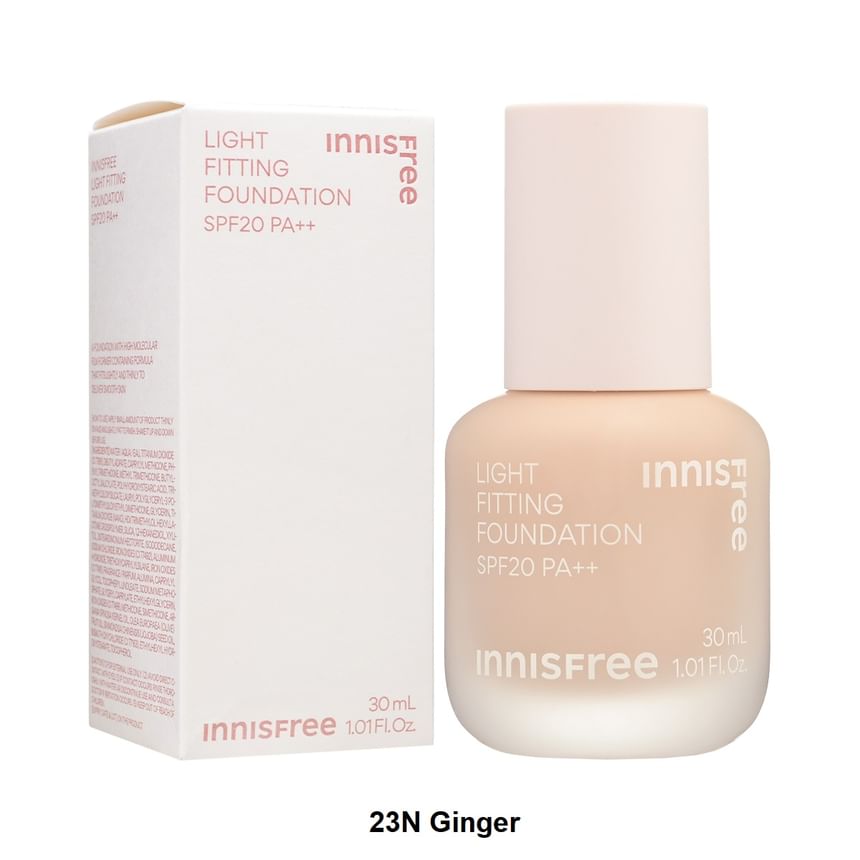 Buy innisfree - Light Fitting Foundation - 4 Colors (x10) (Bulk Box) in ...