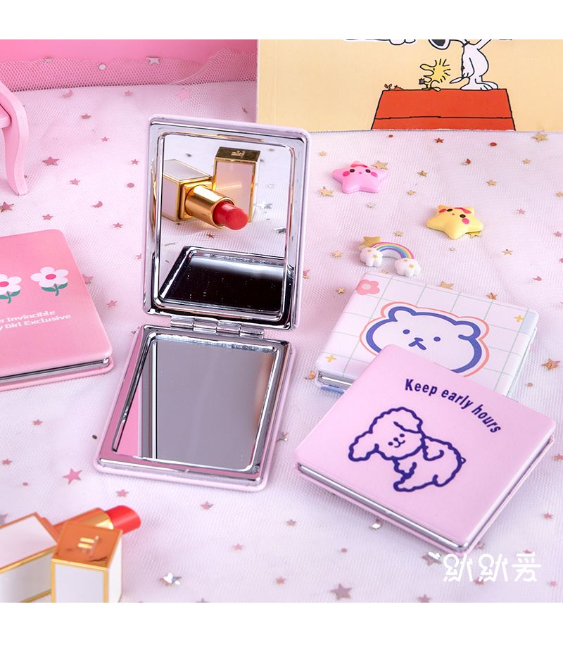 Momoi Printed Portable Mirror | YesStyle