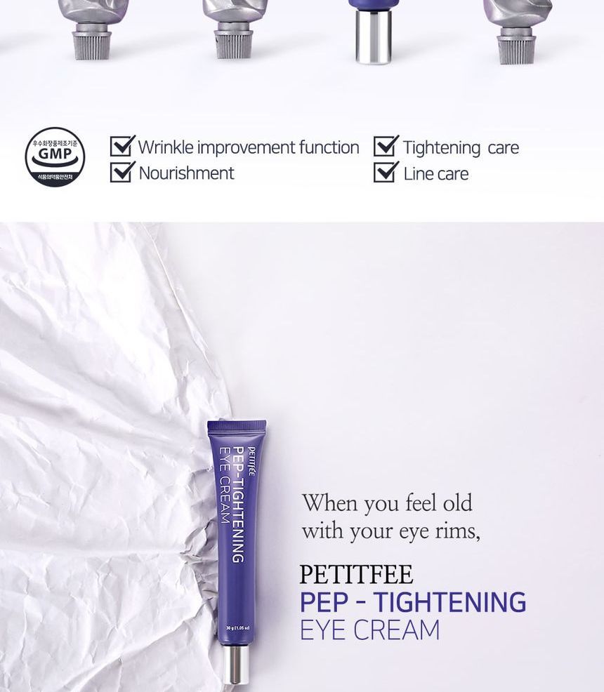 Buy PETITFEE - Pep-Tightening Eye Cream in Bulk | AsianBeautyWholesale.com