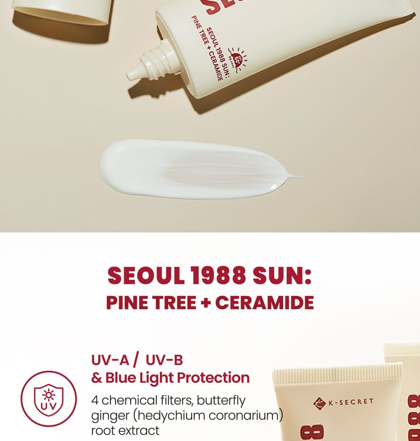 Buy KSECRET - SEOUL 1988 Sun : Pine Tree + Ceramide in Bulk | AsianBeautyWholesale.com