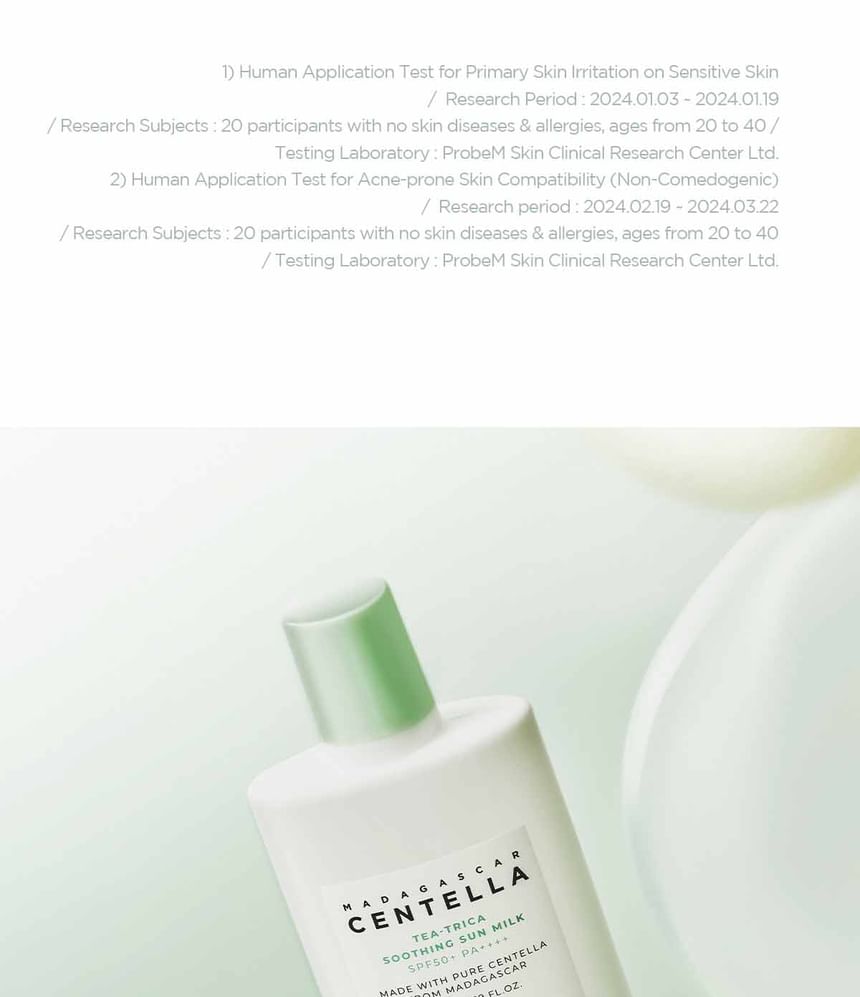 Buy SKIN1004 - Madagascar Centella Tea-Trica Soothing Sun Milk in Bulk ...