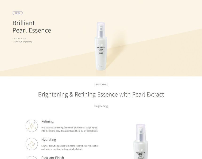 Buy A.H.C - Brilliant Pearl Essence 60ml in Bulk | AsianBeautyWholesale.com