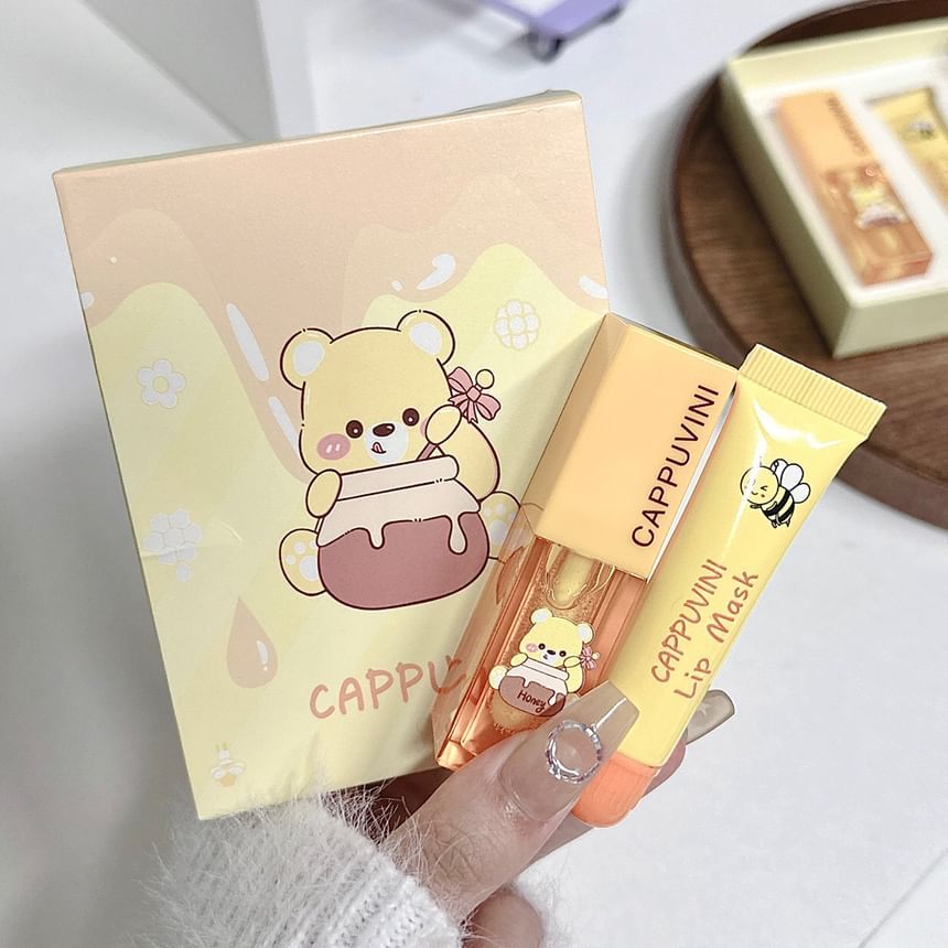 Buy Cappuvini - Honey Lip Oil & Lip Mask Set in Bulk | AsianBeautyWholesale.com