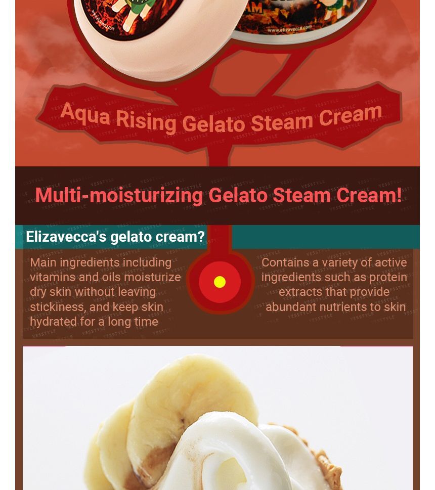 Buy Elizavecca - Milky Piggy Aqua Rising Argan Gelato Steam Cream in ...