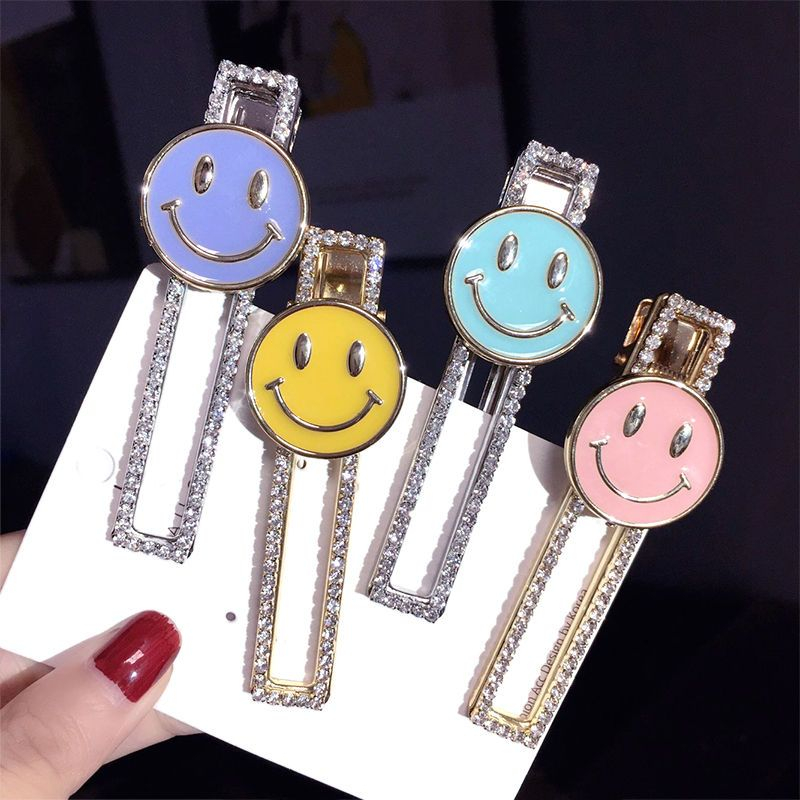 Mesmeriz Smiley Face Hair Clip | YesStyle