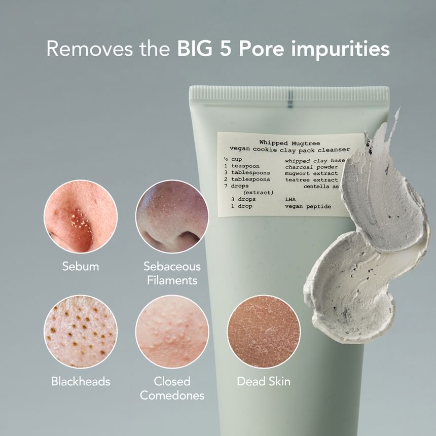 Buy WHIPPED - Mugtree Vegan Cookie Clay Pack Cleanser in Bulk | AsianBeautyWholesale.com