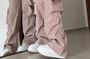 Mushini - Mid Rise Plain Drawstring Cargo Baggy Pants | YesStyle