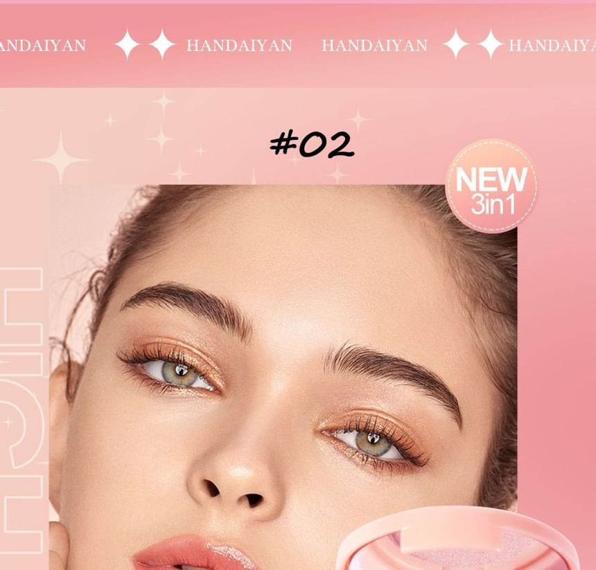 Buy HANDAIYAN - 3 In 1 Highlight Blush Contour Palette - 3 Types in ...