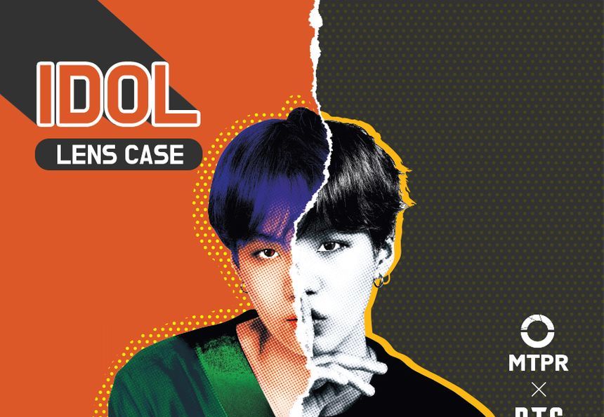 Buy MTPR - BTS Suga Face Illustration Contact Lens Case in Bulk ...