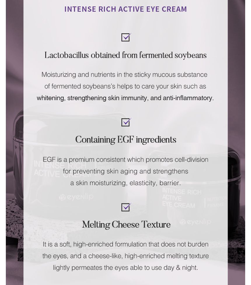 Buy eyeNlip - Intense Rich Active Eye Cream in Bulk | AsianBeautyWholesale.com