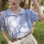 Saccharine - Puff-Sleeve Plain Shirt | YesStyle