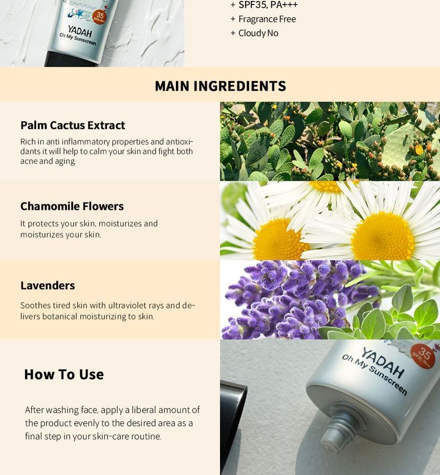 Buy YADAH - Oh My Sunscreen in Bulk | AsianBeautyWholesale.com