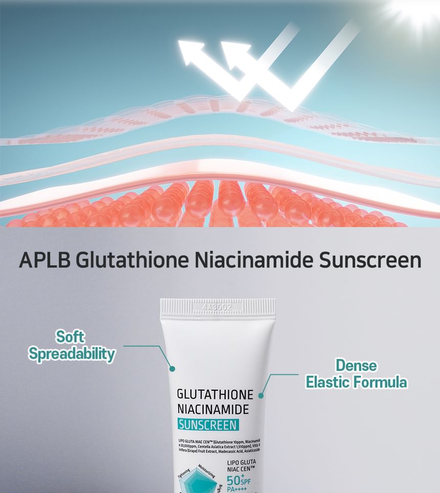 Buy APLB - Glutathione Niacinamide Sunscreen (x80) (Bulk Box) in Bulk ...