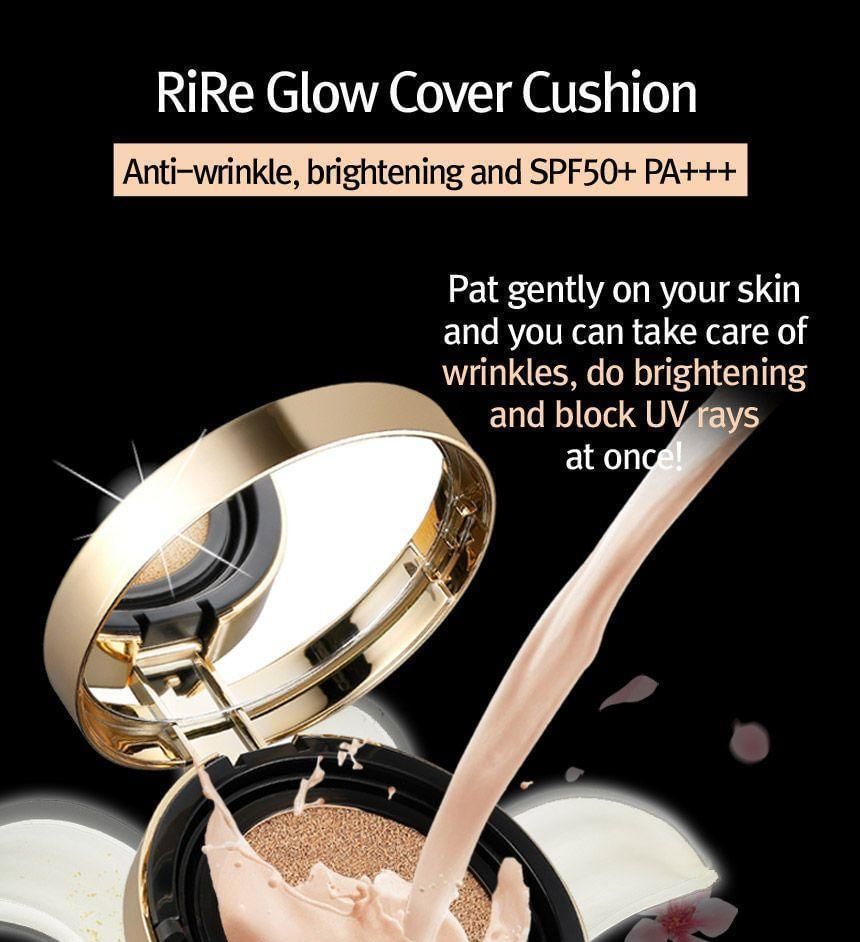 Buy RiRe - Glow Cover Cushion SPF50+ PA+++ (#21 Light Beige) (x140 ...