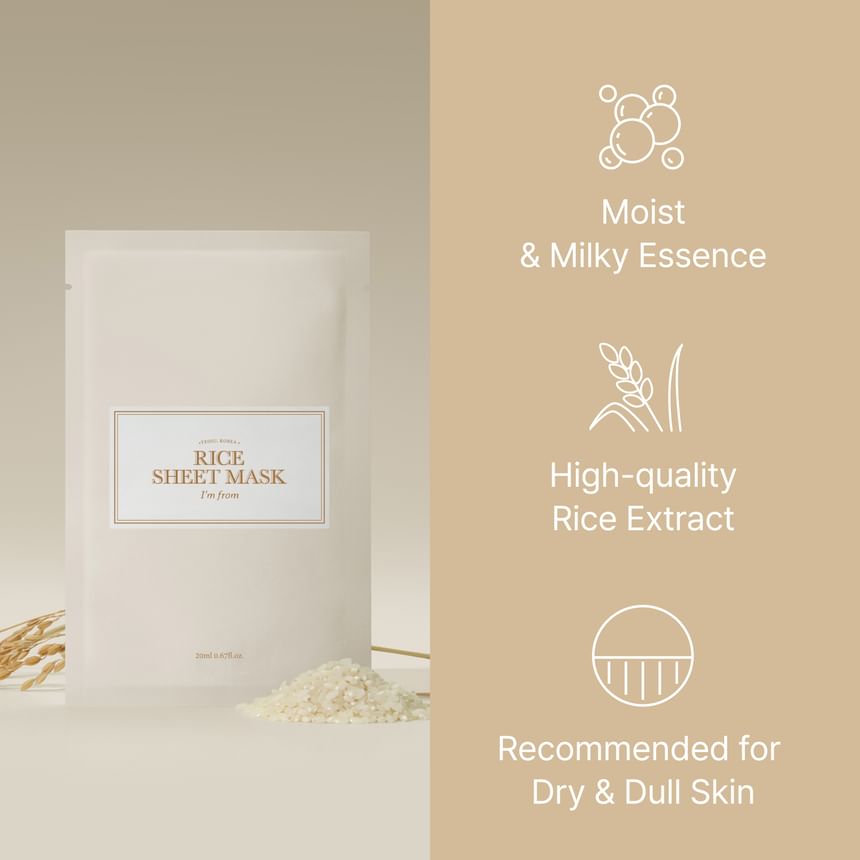 Buy I'm from - Rice Sheet Mask in Bulk | AsianBeautyWholesale.com