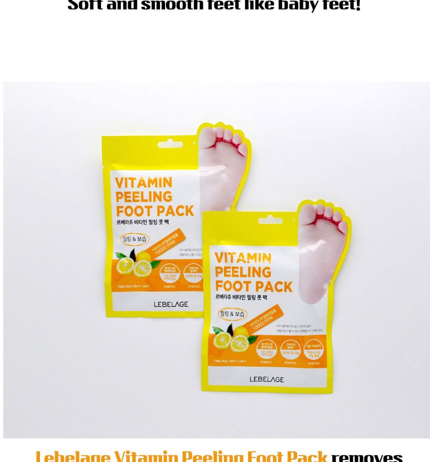 Buy LEBELAGE - Vitamin Peeling Foot Pack in Bulk | AsianBeautyWholesale.com