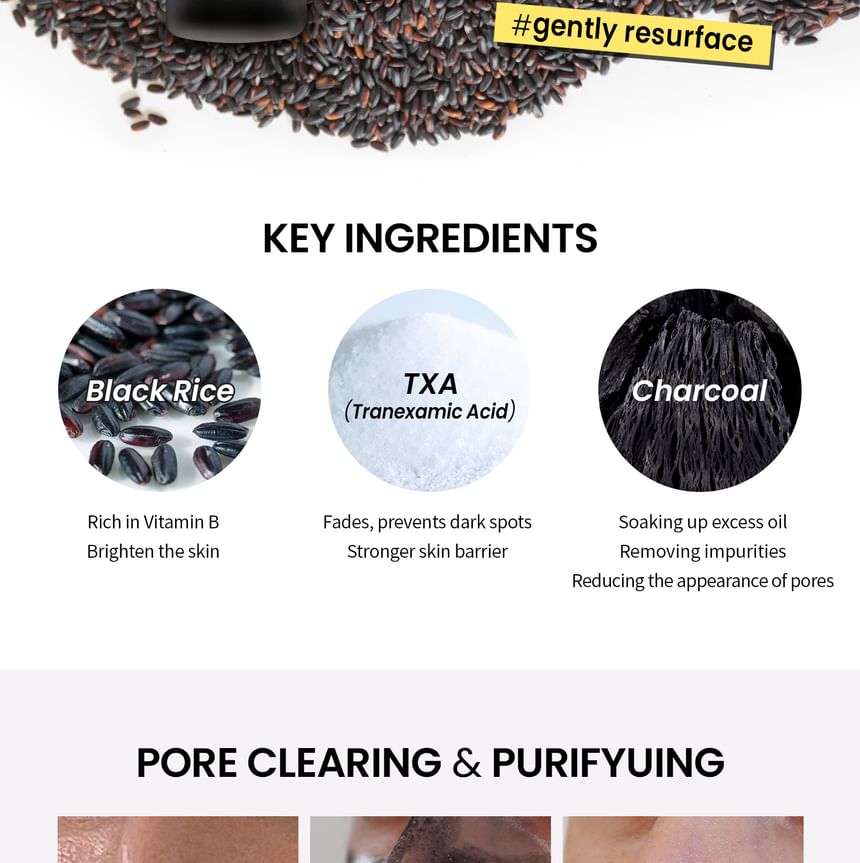 Buy coxir - Black Rice TXA Pore Purifying Mask (x9) (Bulk Box) in Bulk ...