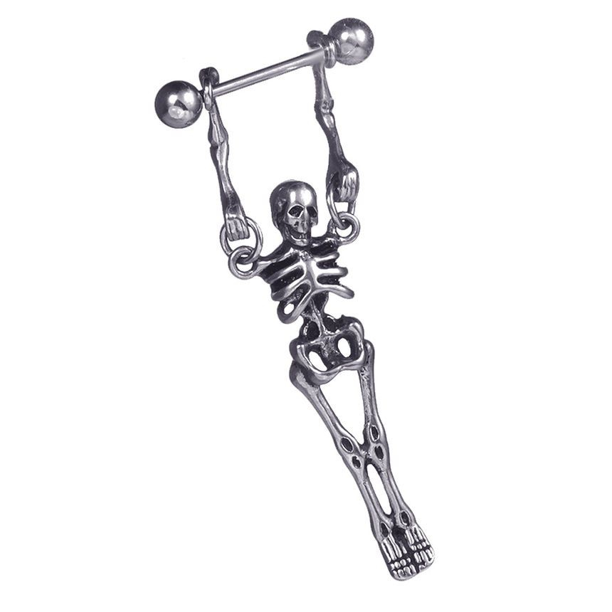 Prushia Stainless Steel Skeleton Ear Stud | YesStyle