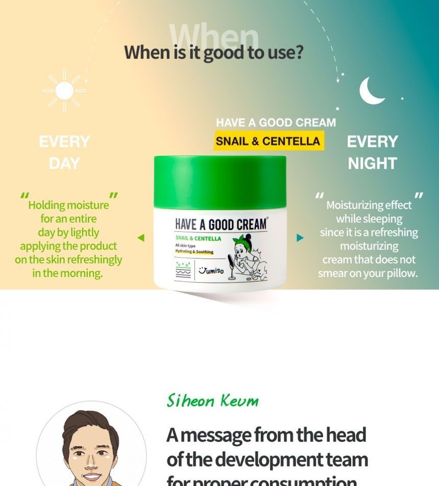 Buy JUMISO - Have A Good Cream Snail & Centella 50g in Bulk ...