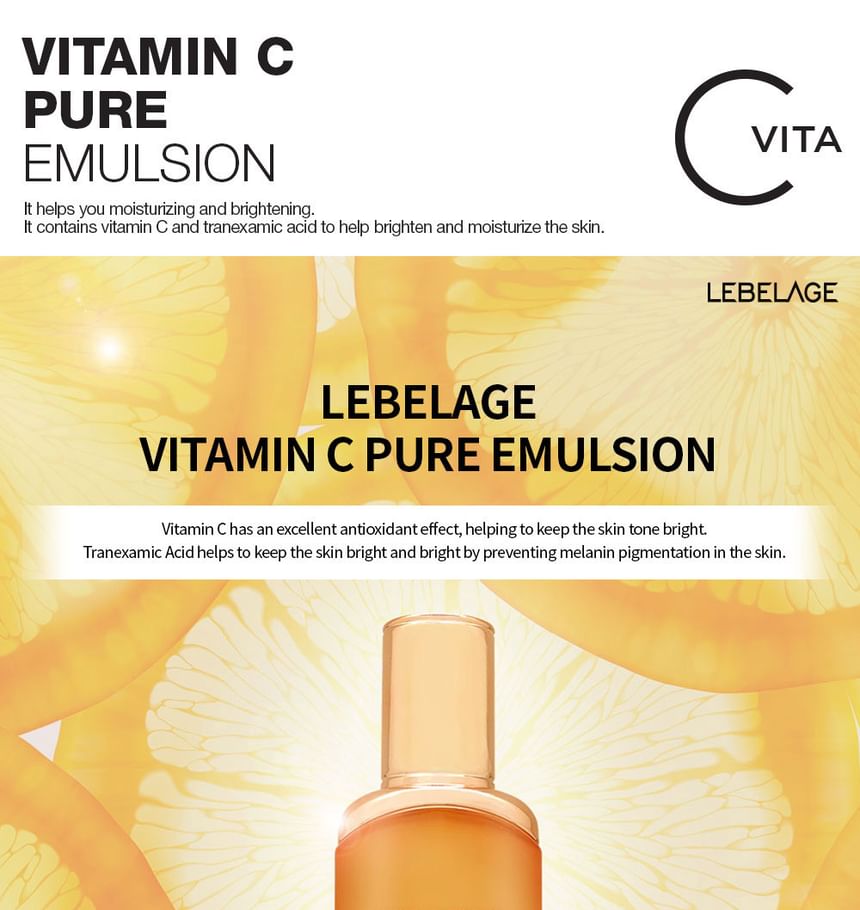 Buy LEBELAGE - Vitamin C Pure Emulsion in Bulk | AsianBeautyWholesale.com