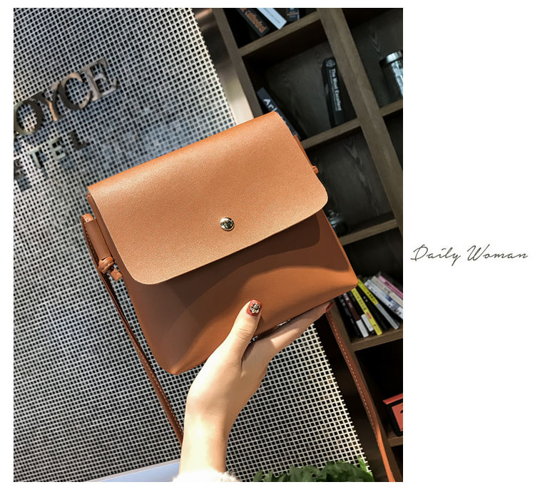 Lizzy Faux Leather Shoulder Bag | YesStyle