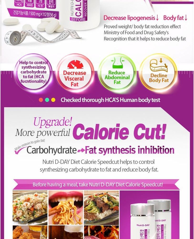 Nutri D-DAY Diet Calorie Speed Cut 4-Week Set | YesStyle