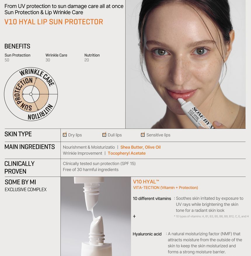 Buy SOME BY MI - V10 Hyal Lip Sun Protector (x100) (Bulk Box) in Bulk ...