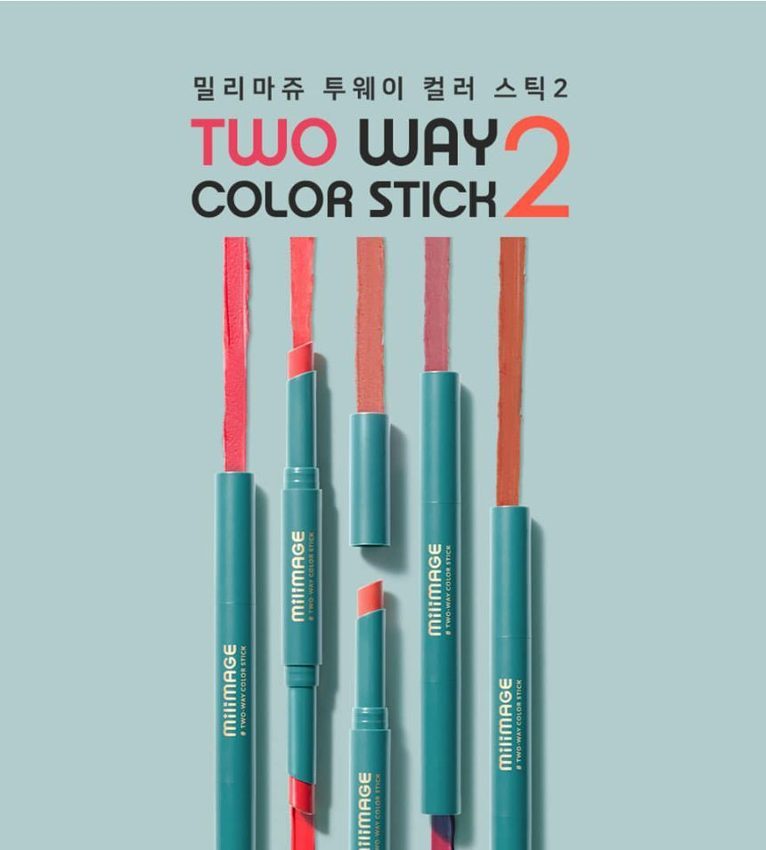 miliMAGE Two Way Color Stick 2 - 7 Colors | YesStyle