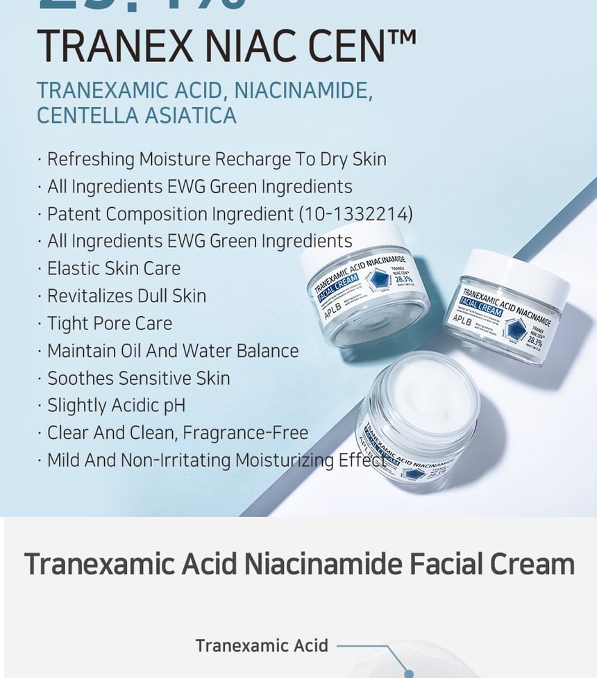 Buy APLB - Tranexamic Acid Niacinamide Facial Cream in Bulk ...