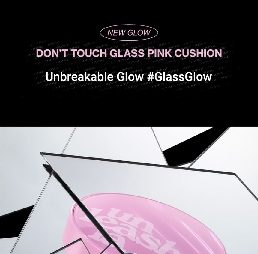 Buy UNLEASHIA - Don't Touch Glass Pink Cushion - 3 Colors in Bulk | AsianBeautyWholesale.com