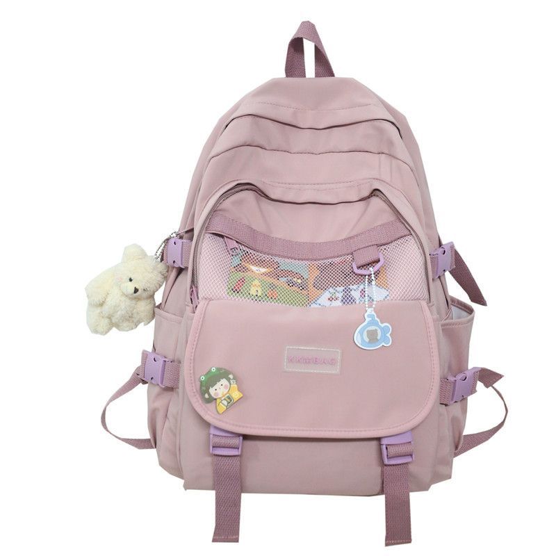 Mulgam Buckled Paneled Backpack | YesStyle
