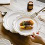 Beaucup - Retro Embossed Ceramic Plate | YesStyle