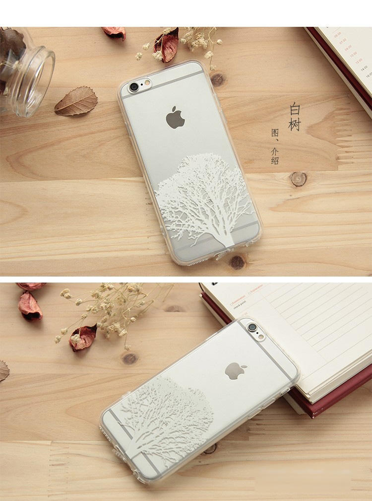 Casei Colour iPhone 6 / iPhone 6 Plus Cherry Blossom Print Transparent ...