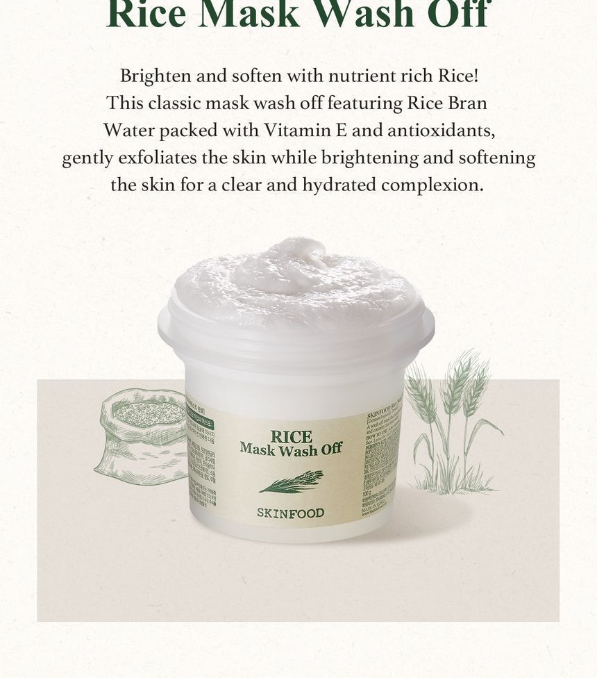 Buy SKINFOOD - Rice Mask Wash Off (x10) (Bulk Box) in Bulk ...