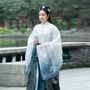 Tangier - Fox Embroidered Slit-Side Hanfu Long Light Jacket | YesStyle