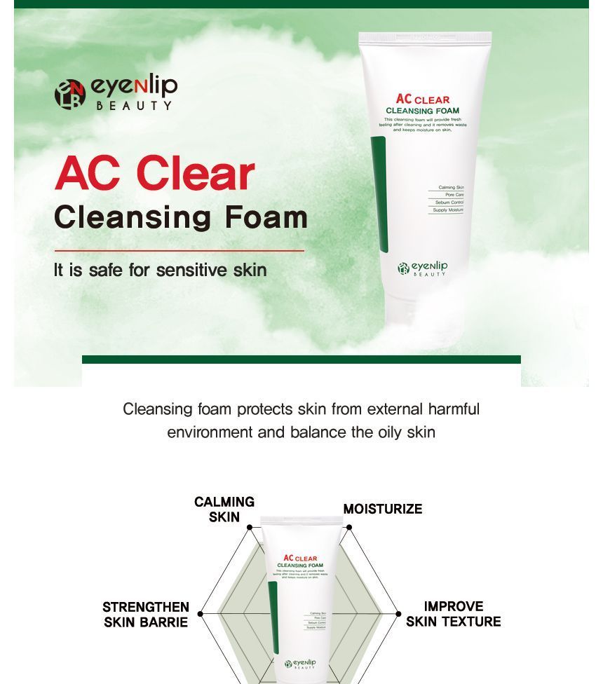 Buy eyeNlip - AC Clear Cleansing Foam in Bulk | AsianBeautyWholesale.com