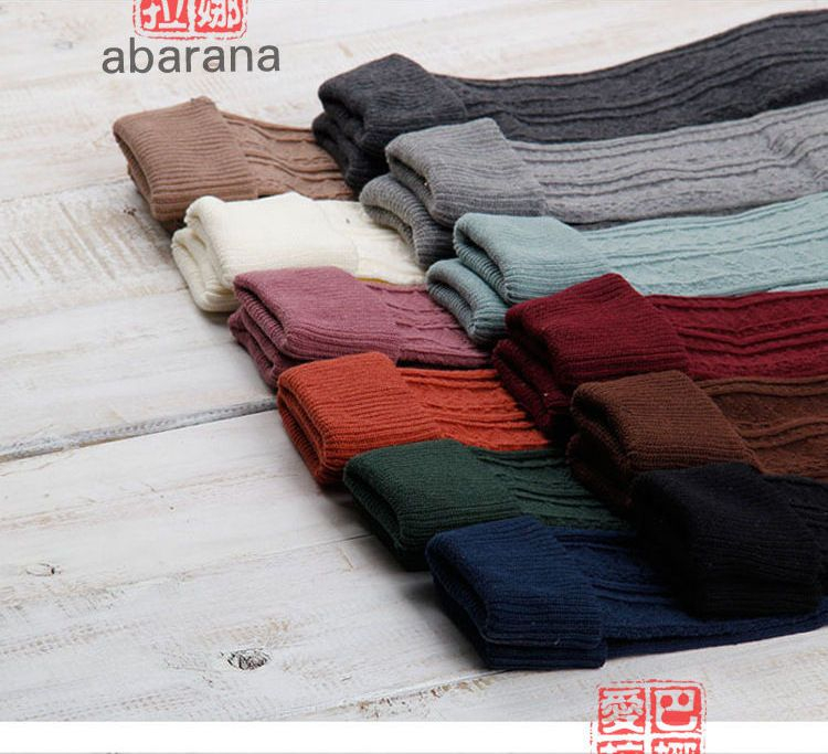 Abarana Cable Knit Thigh High Socks | YesStyle