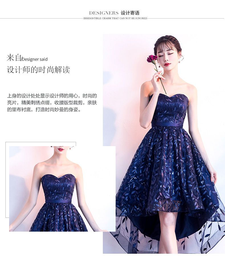 Wonhi Strapless High-Low A-Line Cocktail Dress | YesStyle