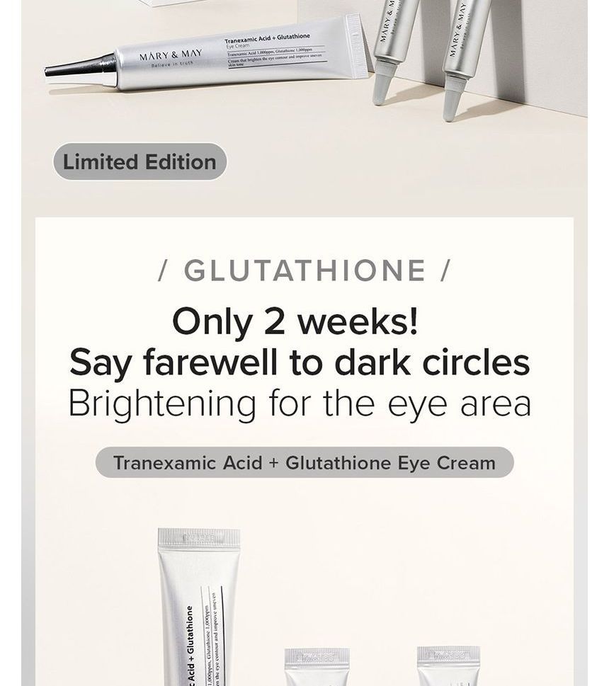 Buy Mary&May - Glutathione Eye Cream Special Set in Bulk ...