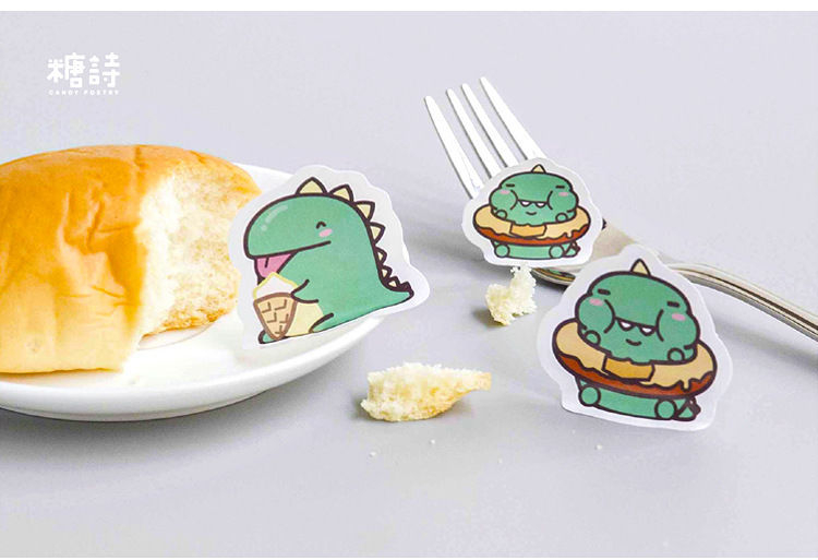 Milena Dinosaur Stickers | YesStyle