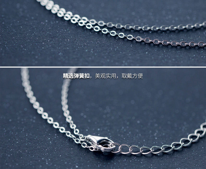 A’ROCH 925 Sterling Silver Rhinestone Necklace | YesStyle