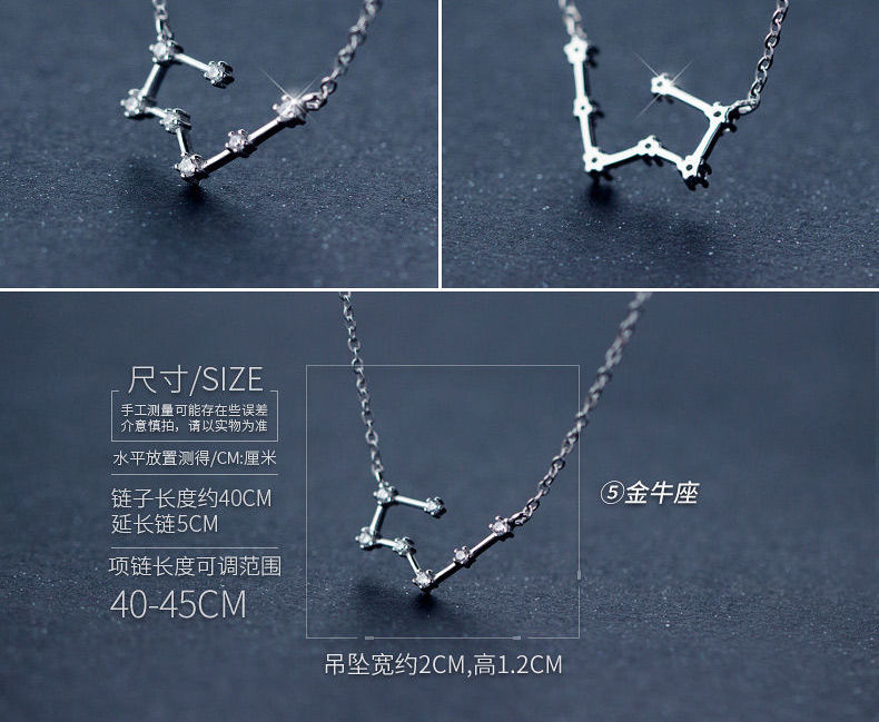 A’ROCH 925 Sterling Silver Rhinestone Necklace | YesStyle