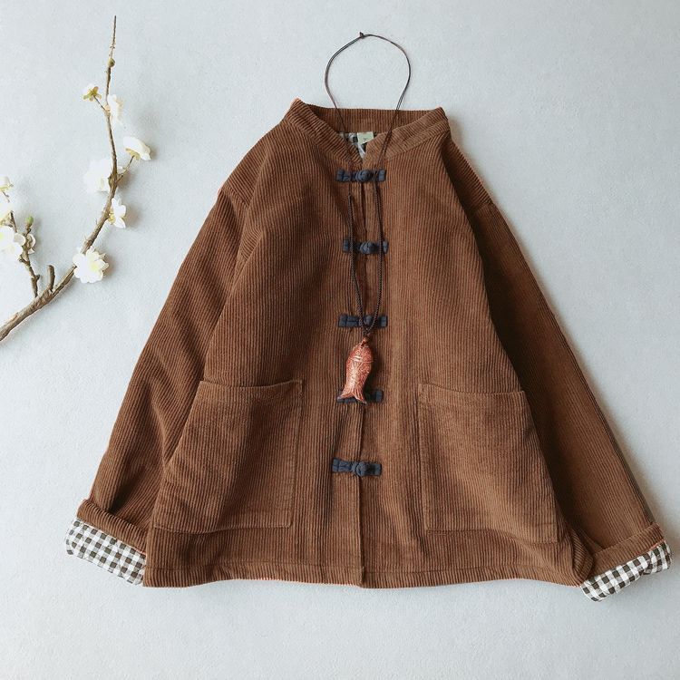 Vateddy Frog Button Corduroy Jacket | YesStyle