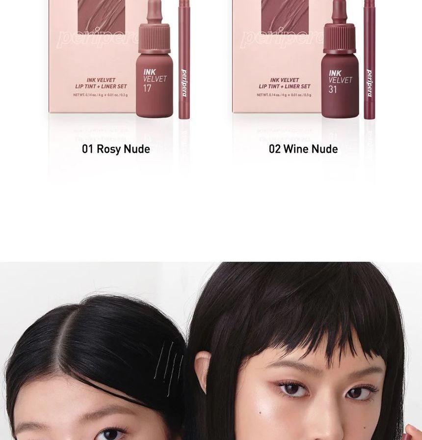 Buy peripera - Ink Velvet + Lip Liner Set - 2 Colors in Bulk ...