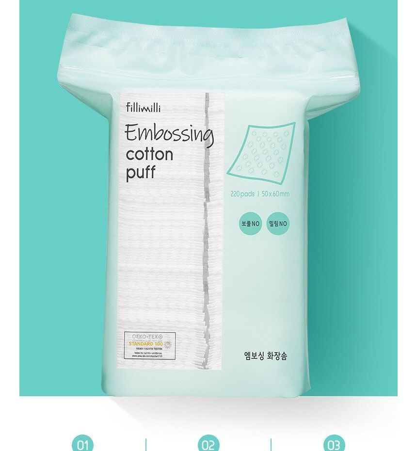 Buy fillimilli - Embossing Cotton Puff in Bulk | AsianBeautyWholesale.com