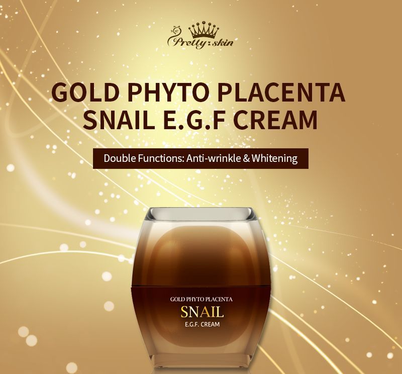 Buy Pretty skin - Gold Phyto Placenta Snail E.G.F Cream in Bulk ...