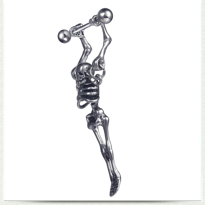 Prushia Stainless Steel Skeleton Ear Stud | YesStyle