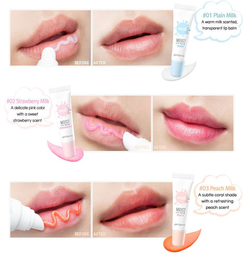 peripera Milk Moist Lip Balm (3 Colors) | YesStyle