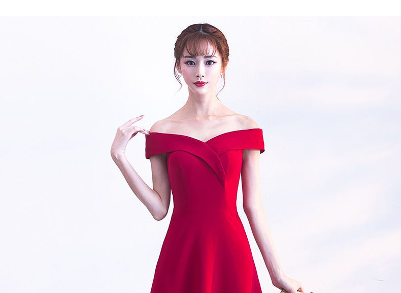 Wonhi Off Shoulder A-Line Evening Gown | YesStyle